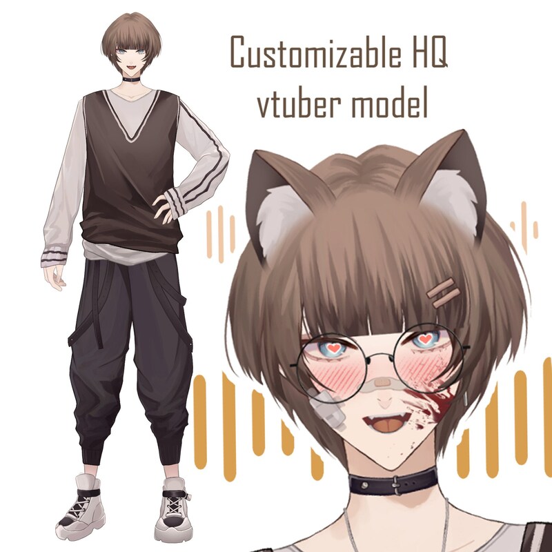 Customizable Vtuber Model - Etsy