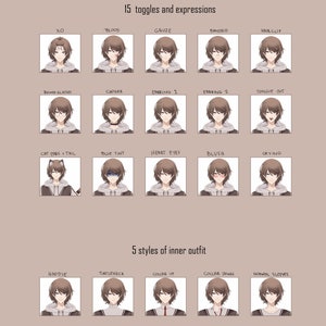 Customizable Anime Guy Vtuber Model |premade | Vtube Studio | Ready to ...