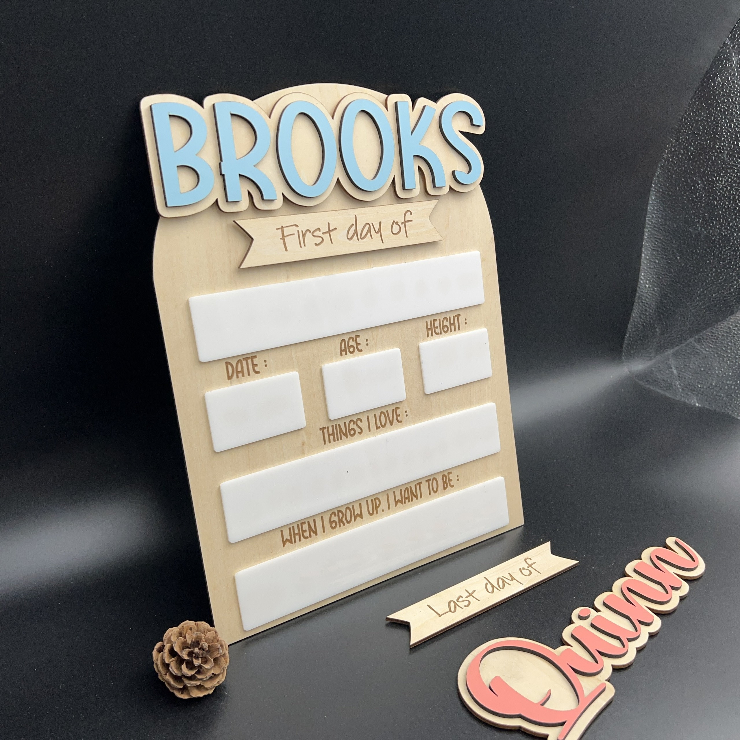 First Day of School Sign Personalized Interchangeable Names Back to ...