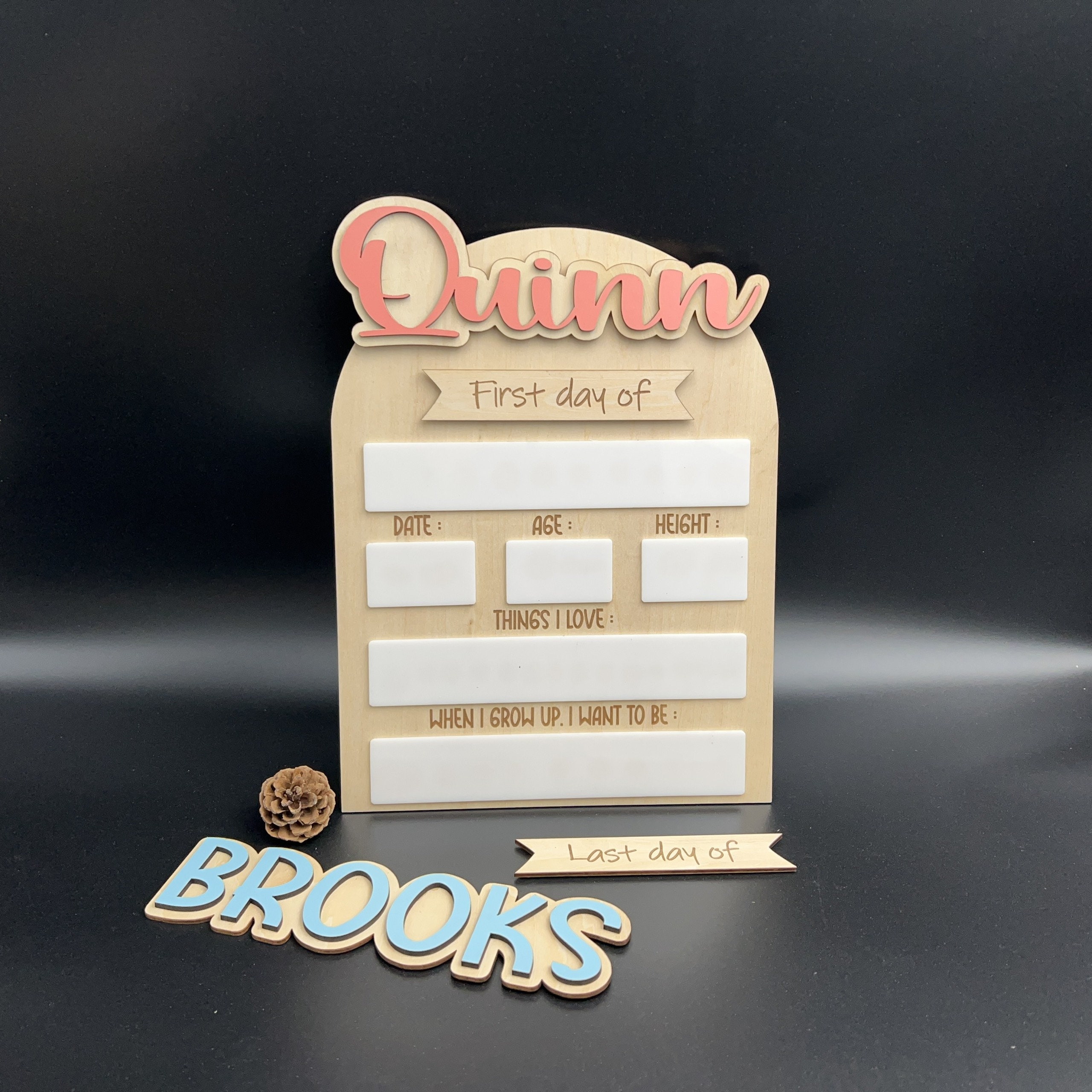 First Day of School Sign Personalized Interchangeable Names Back to ...