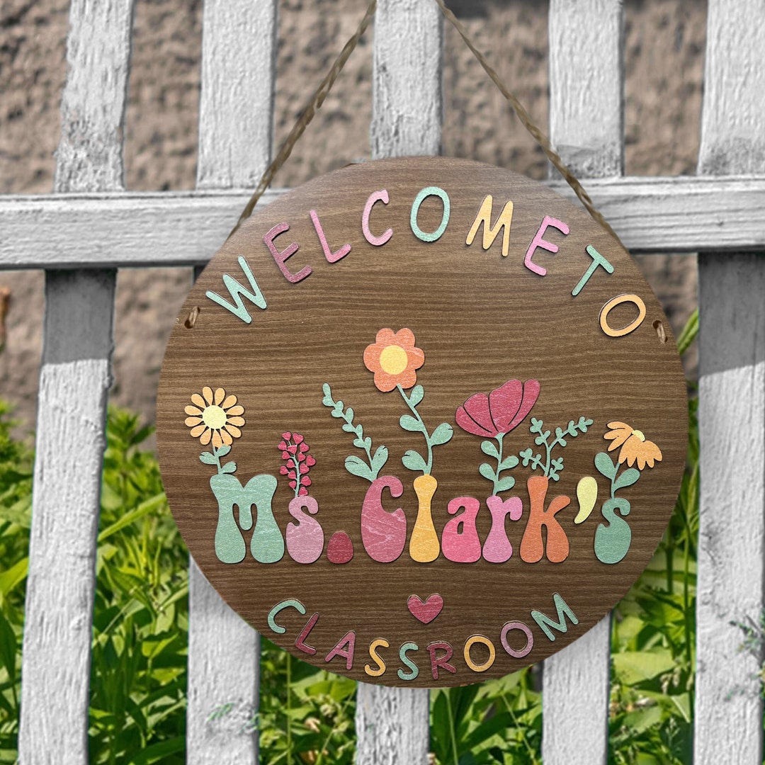 Teacher Name Sign for Classroom, Teacher Name Sign, Teacher Name Sign ...