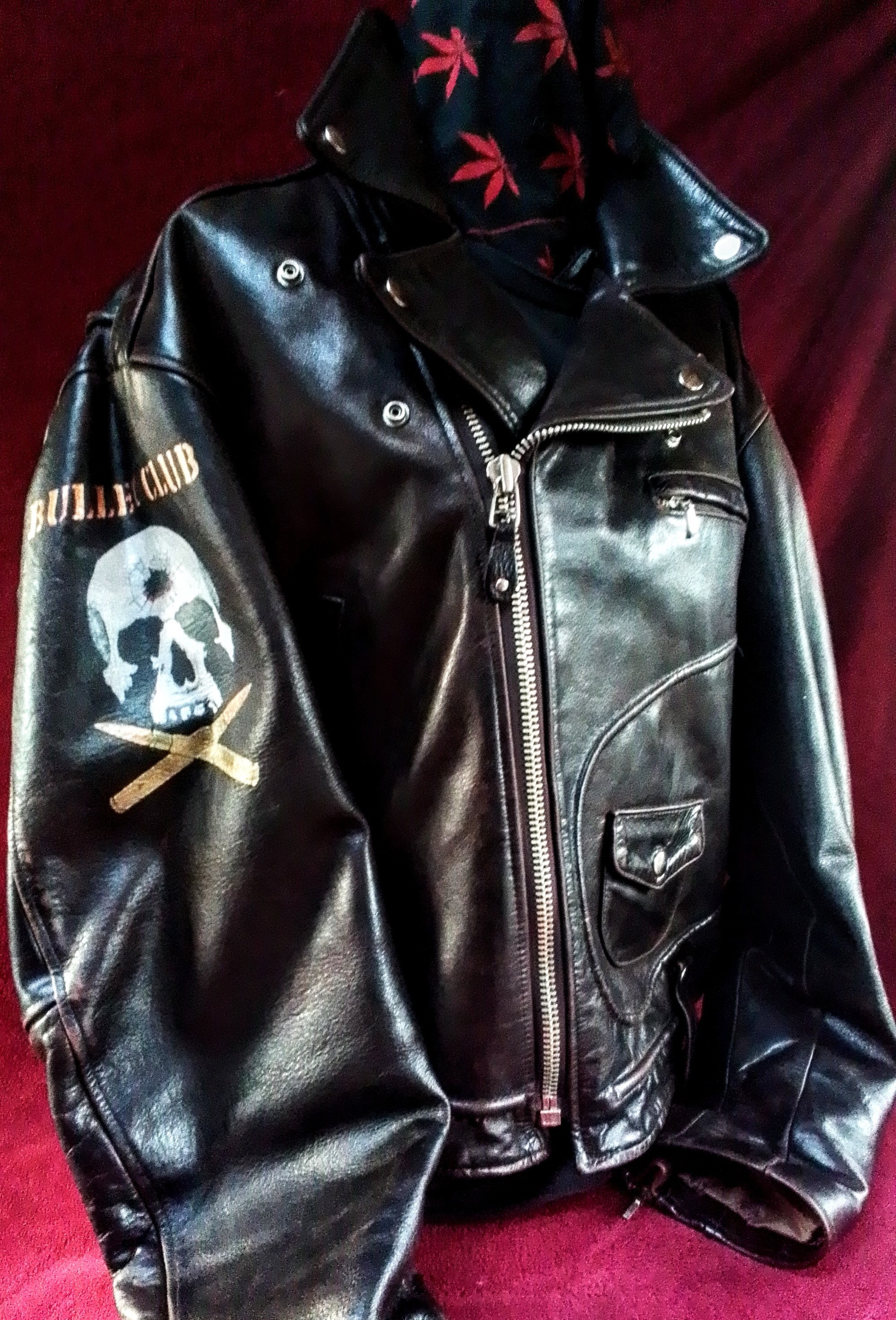 Vintage Motorcycle Jacket Hand Painted - Etsy