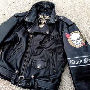 Vintage Motorcycle Jacket Hand Painted - Etsy