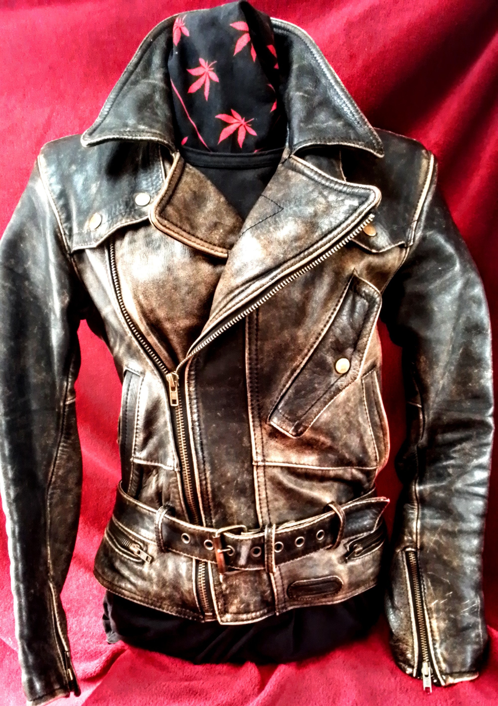 Vintage Motorcycle Jacket Hand Painted - Etsy