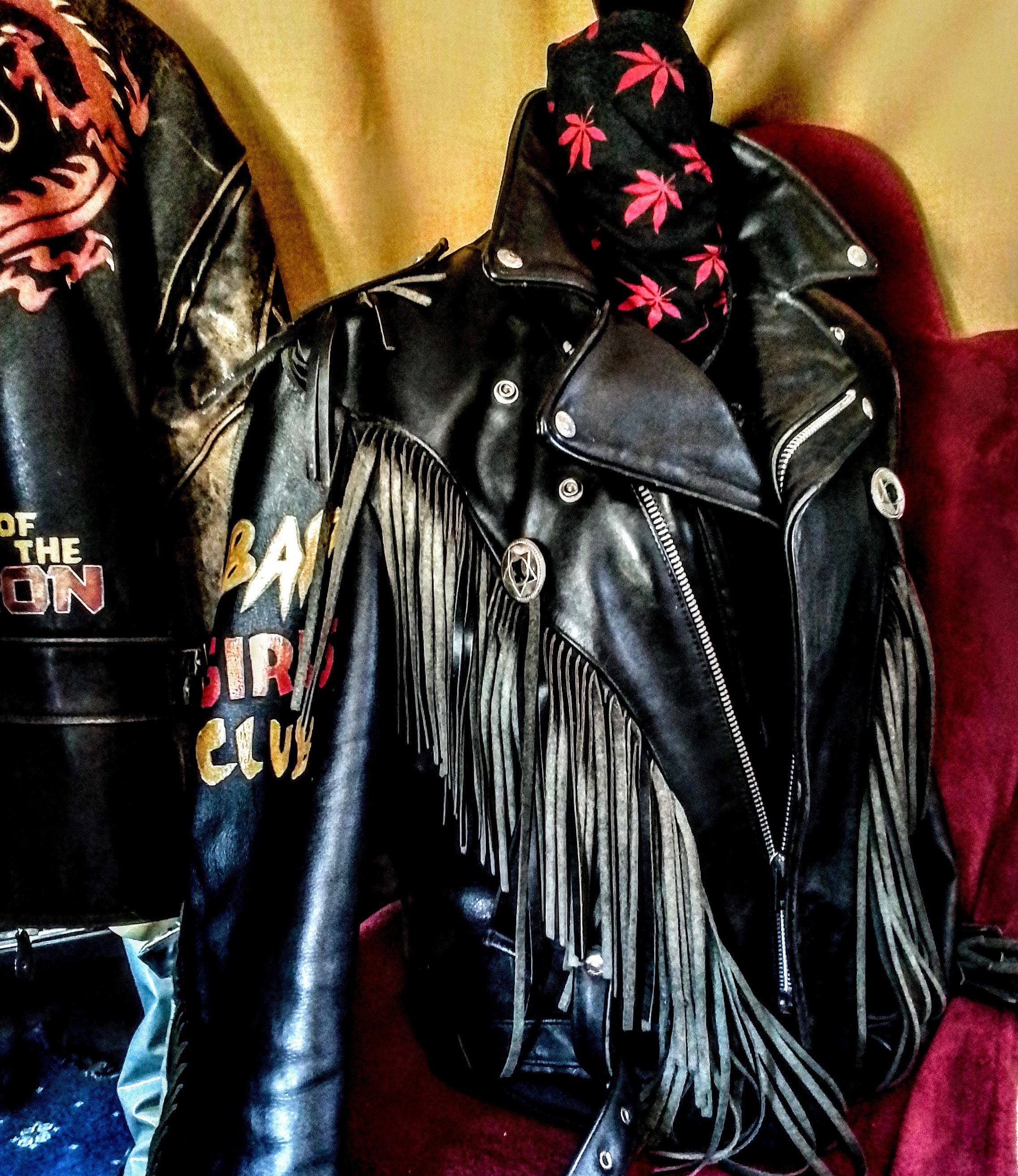 Vintage Motorcycle Jacket Hand Painted Schott - Etsy
