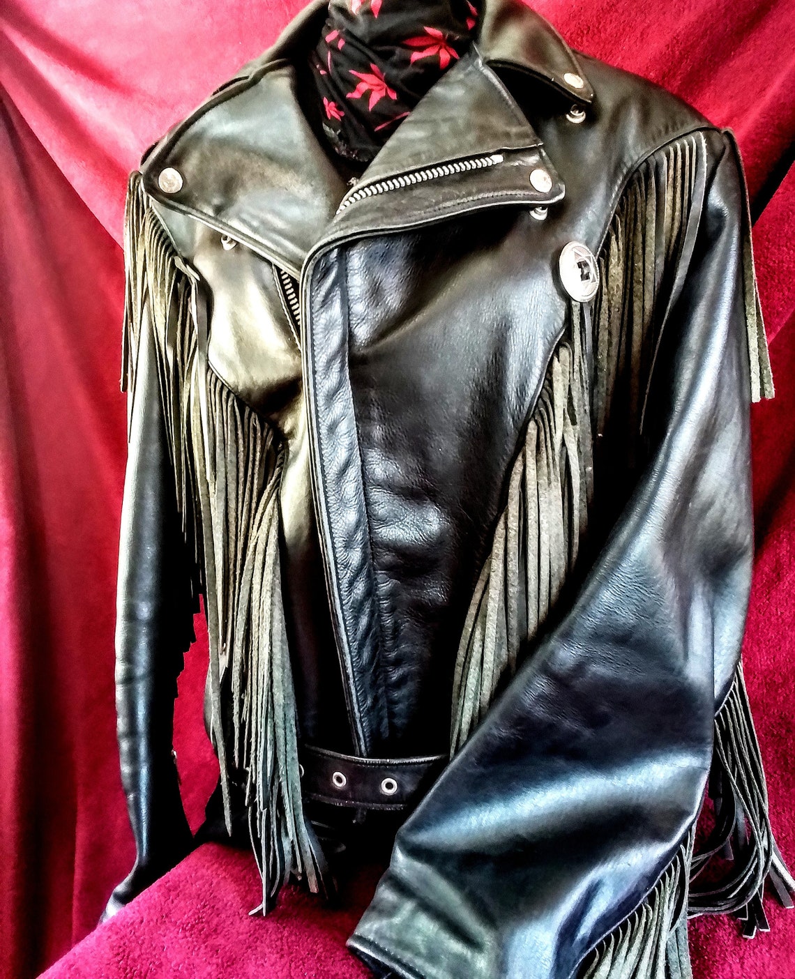 Vintage Motorcycle Jacket Hand Painted Schott - Etsy