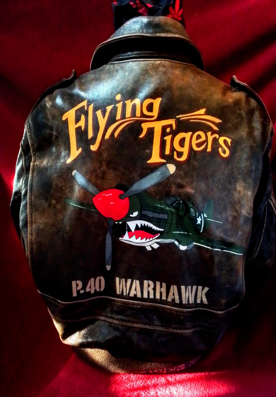 Vintage Flying Jacket Type A2 Hand Painted - Etsy