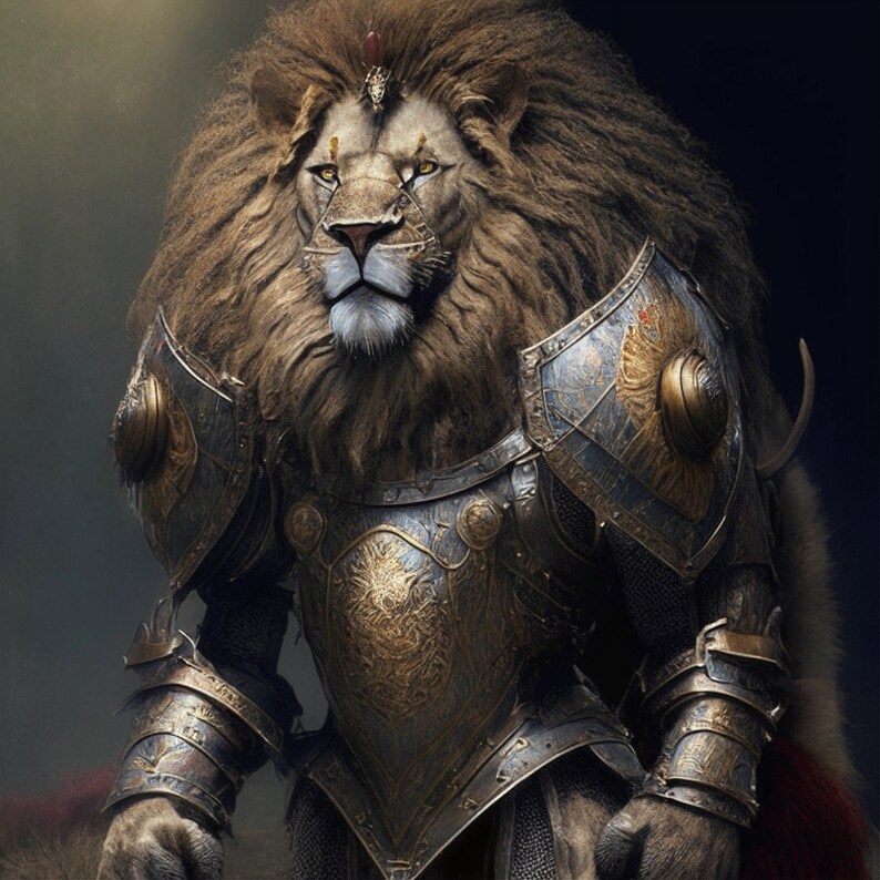 Lion King Body Armor Printable Wall Art Painting/poster - Etsy