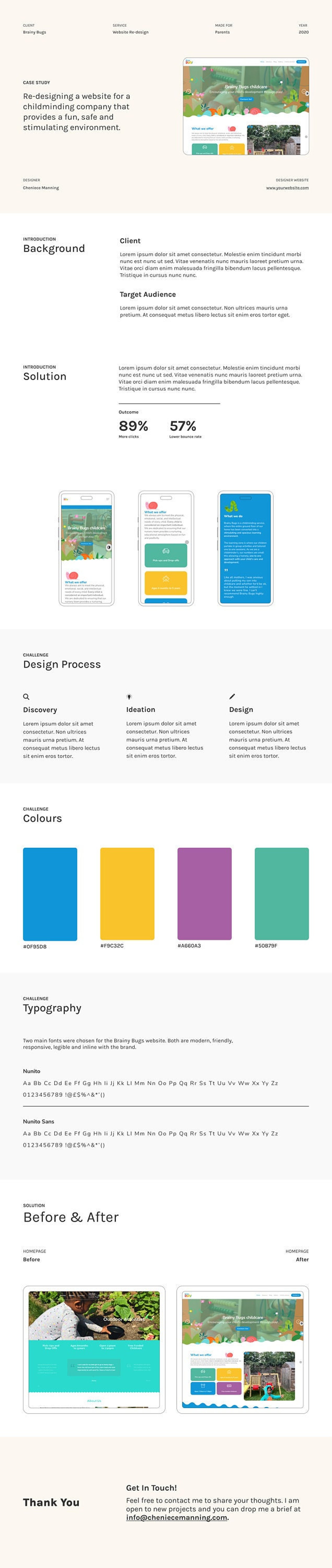 Figma Case Study Template | Made in Figma | Editable | for Freelancers ...