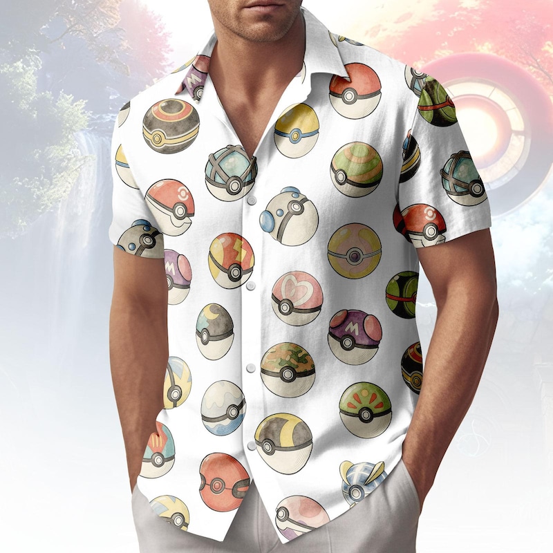 Mens Anime Hawaiian Shirt - Etsy