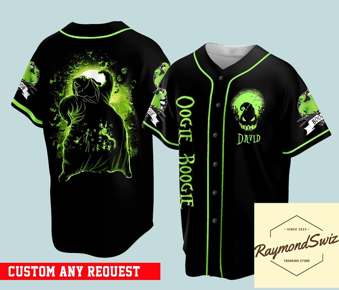 Halloween Oogie Boogie Jersey Shirt, Custom Name Oogie Shirt, Halloween ...
