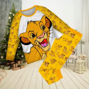 The Lion King Family Pajamas, Simba Lion Pjs Christmas, Matching ...