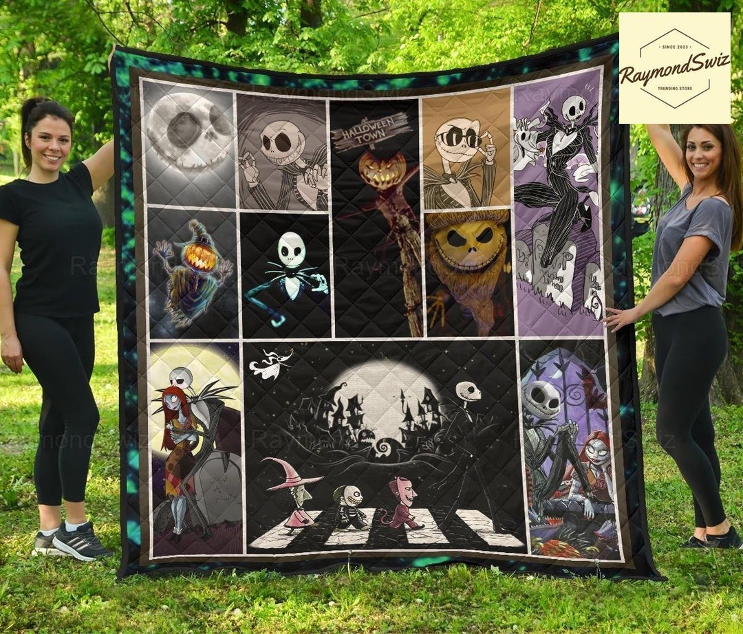 Jack Skellington Quilt, Jack Skellington Comforter Quilt, Jack and ...