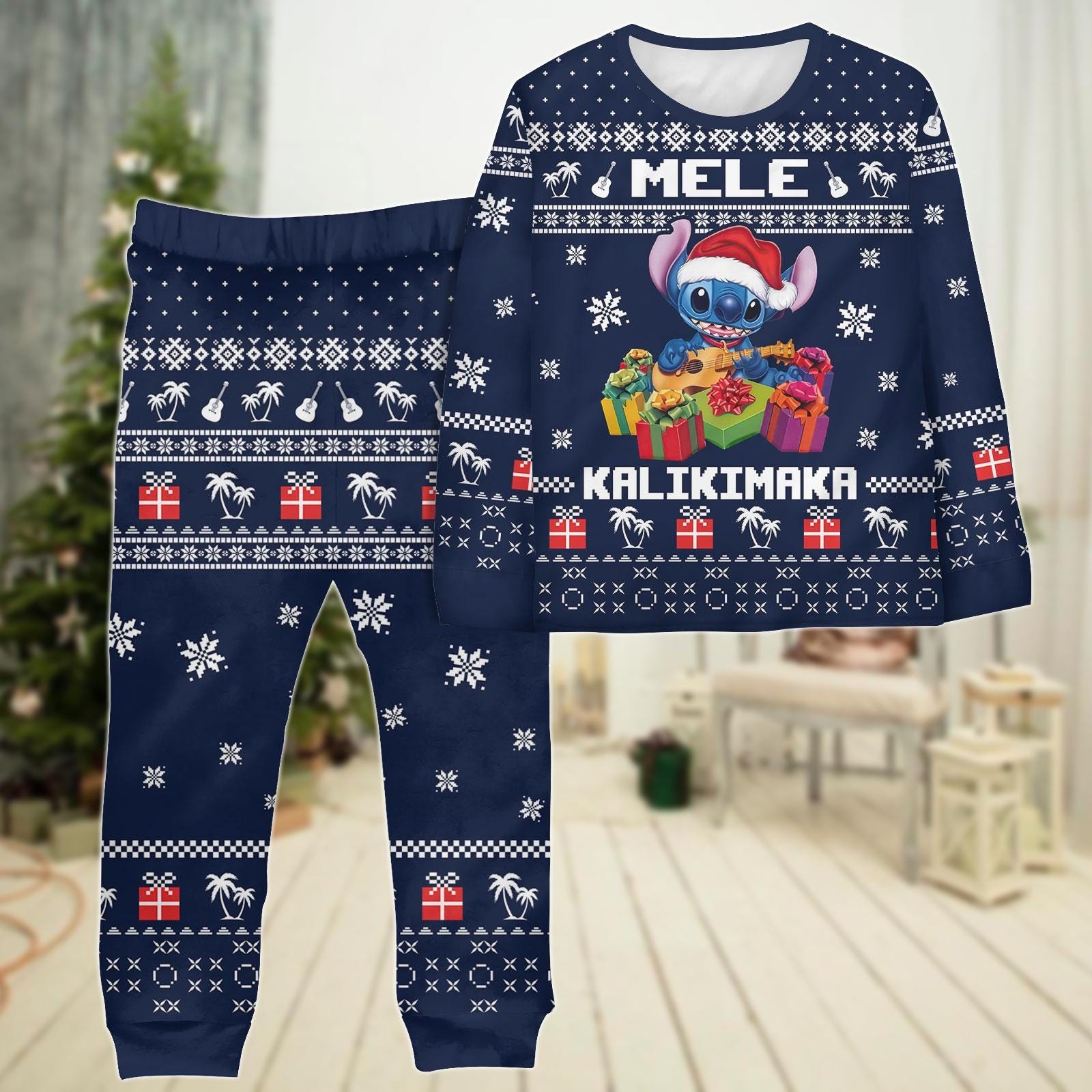 Stitch Family Pajamas, Disney Christmas Pajamas, Lilo and Stitch ...