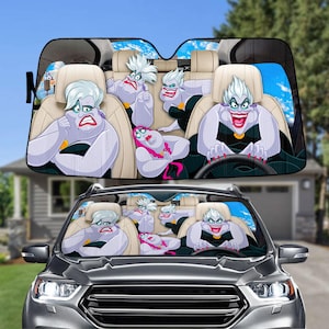 Disney Villains Car Sunshade Disney Bad Witches Car Sun Shade Disney Car Windshield Disney Car Sunshade Cute Sun Shade for Car Etsy