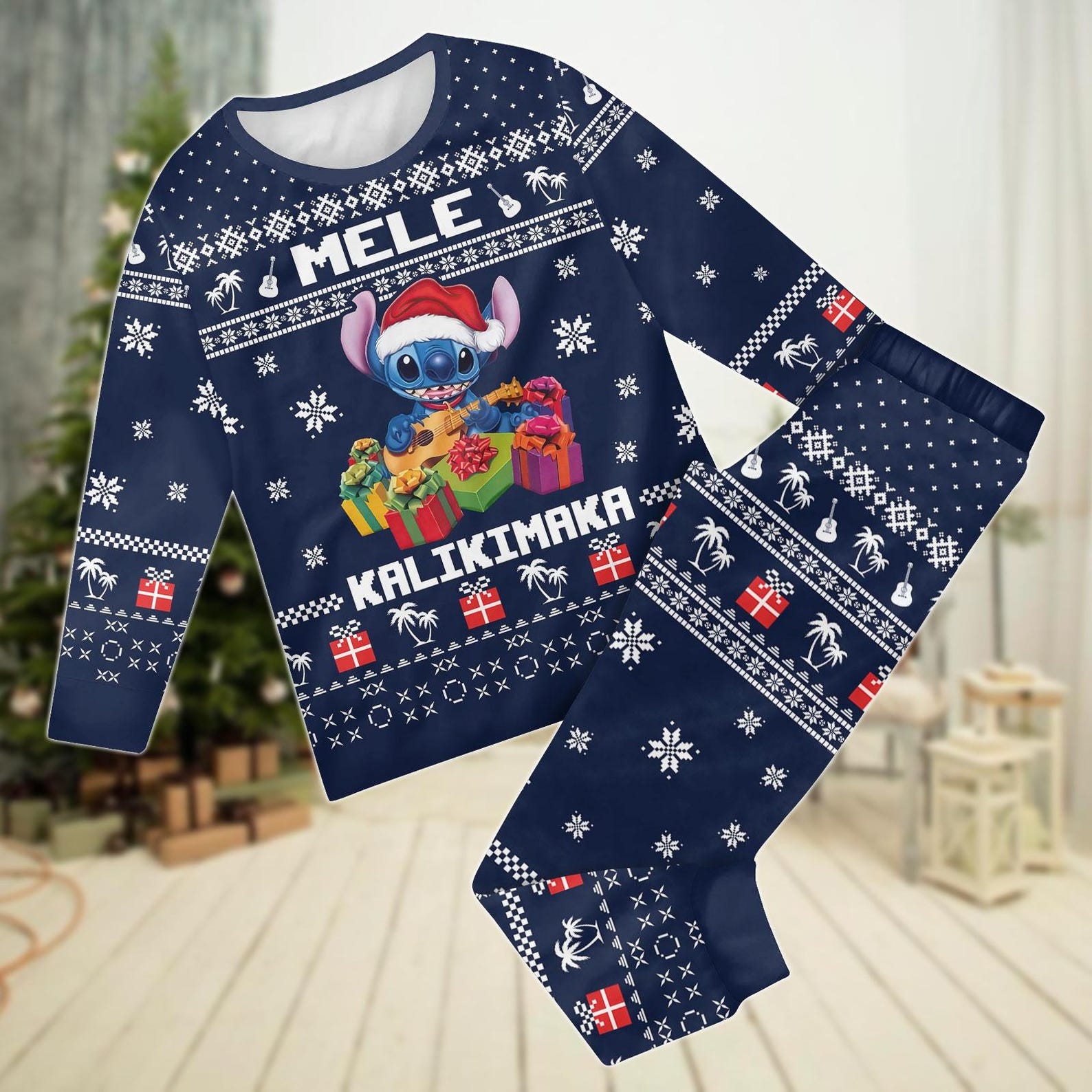 Stitch Family Pajamas, Disney Christmas Pajamas, Lilo and Stitch ...