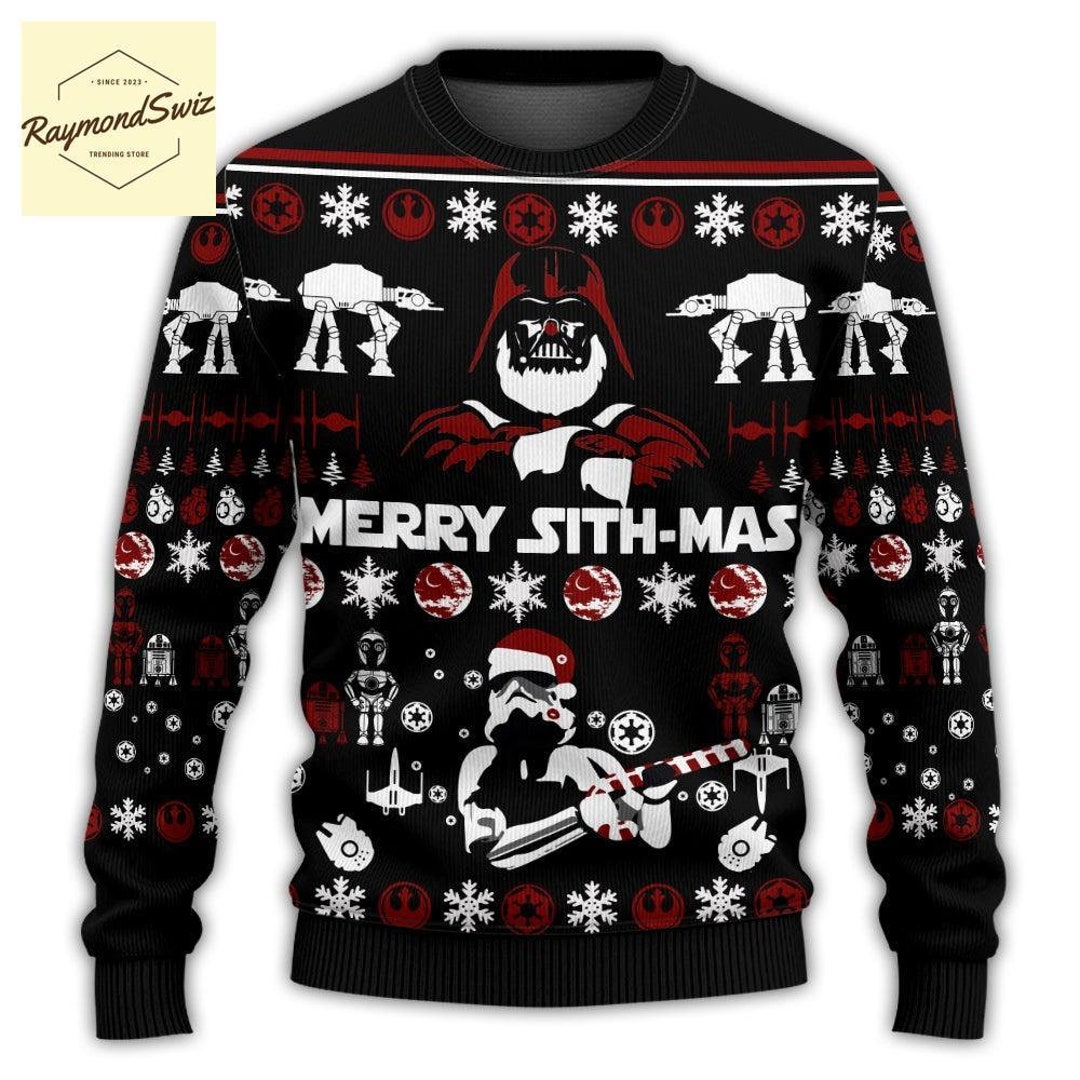 Star Wars Ugly Sweater, Merry Sith-mas Sweater, Darth Vader Sweater ...