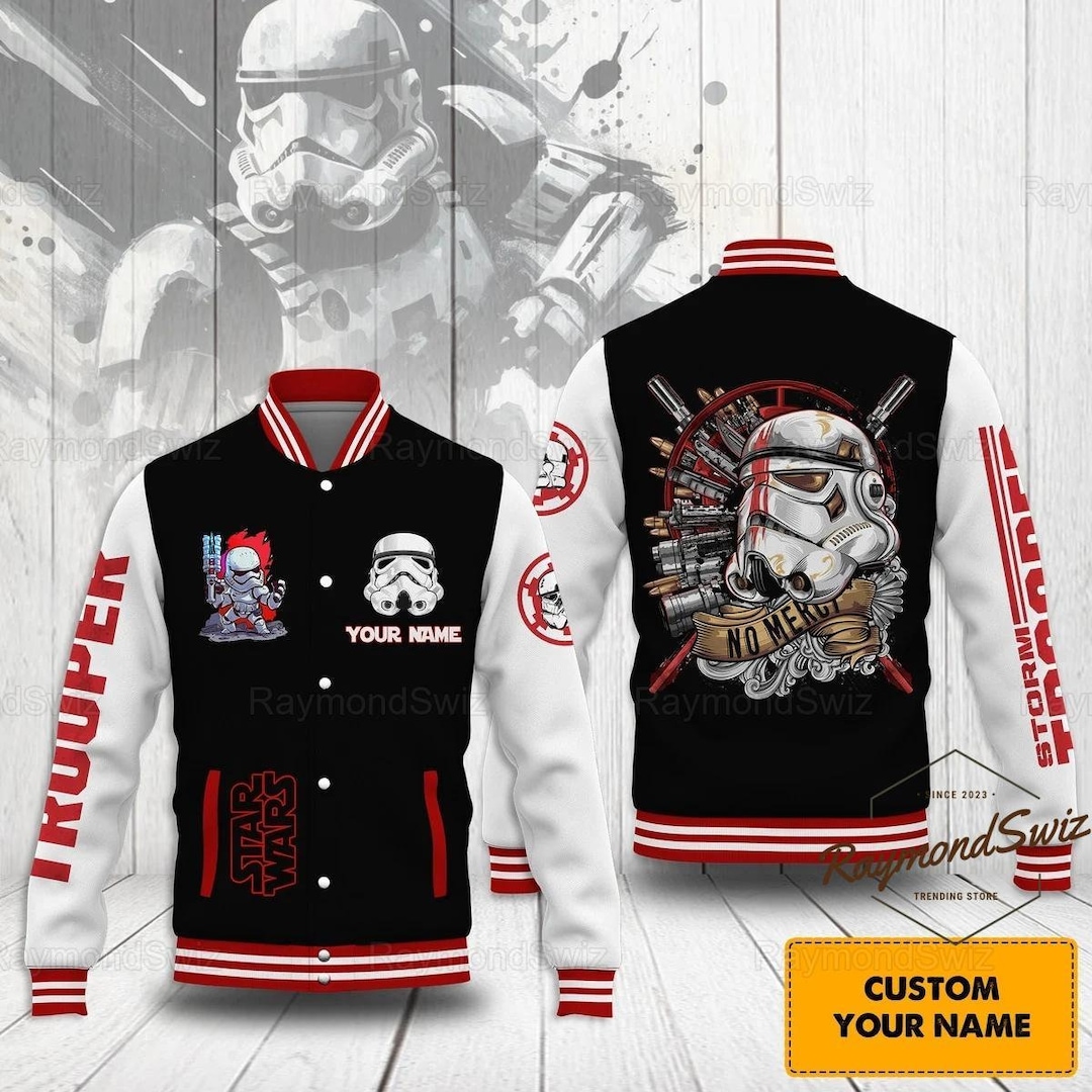 Stormtrooper Baseball Jacket, Star Wars Baseball Jacket, Custom ...