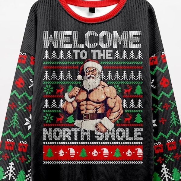 Muscle Santa - Etsy