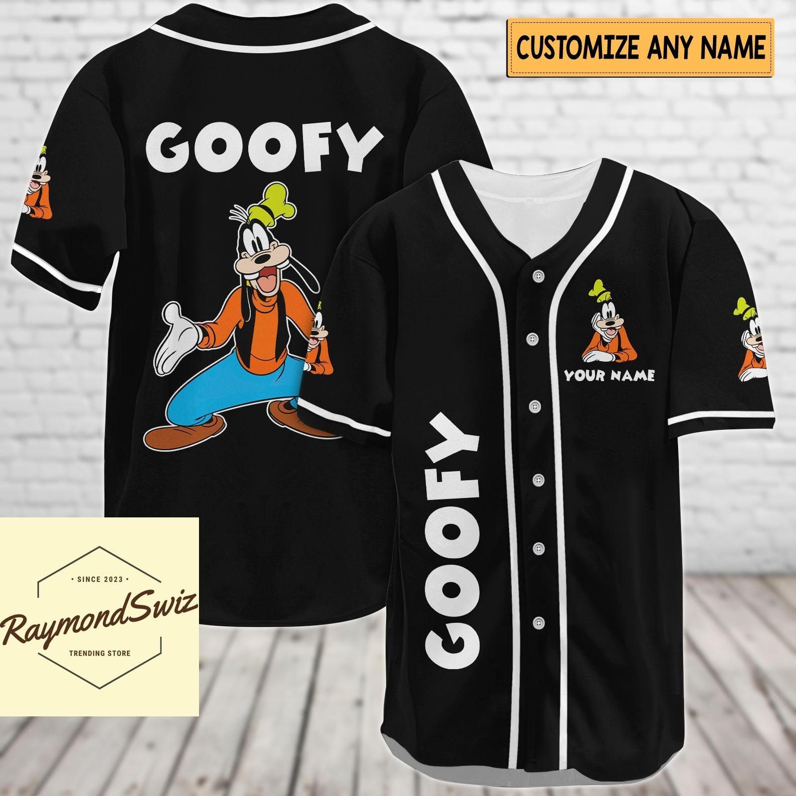 Goofy Jersey Shirt, Custom Goofy Baseball Shirt, Goofy Dog Baseball ...
