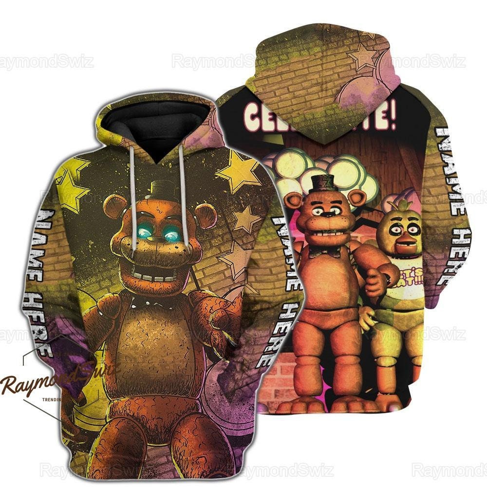 Freddy Fazbear's Hoodie, Custom Five Nights At Freddy Hoodie sold by ...