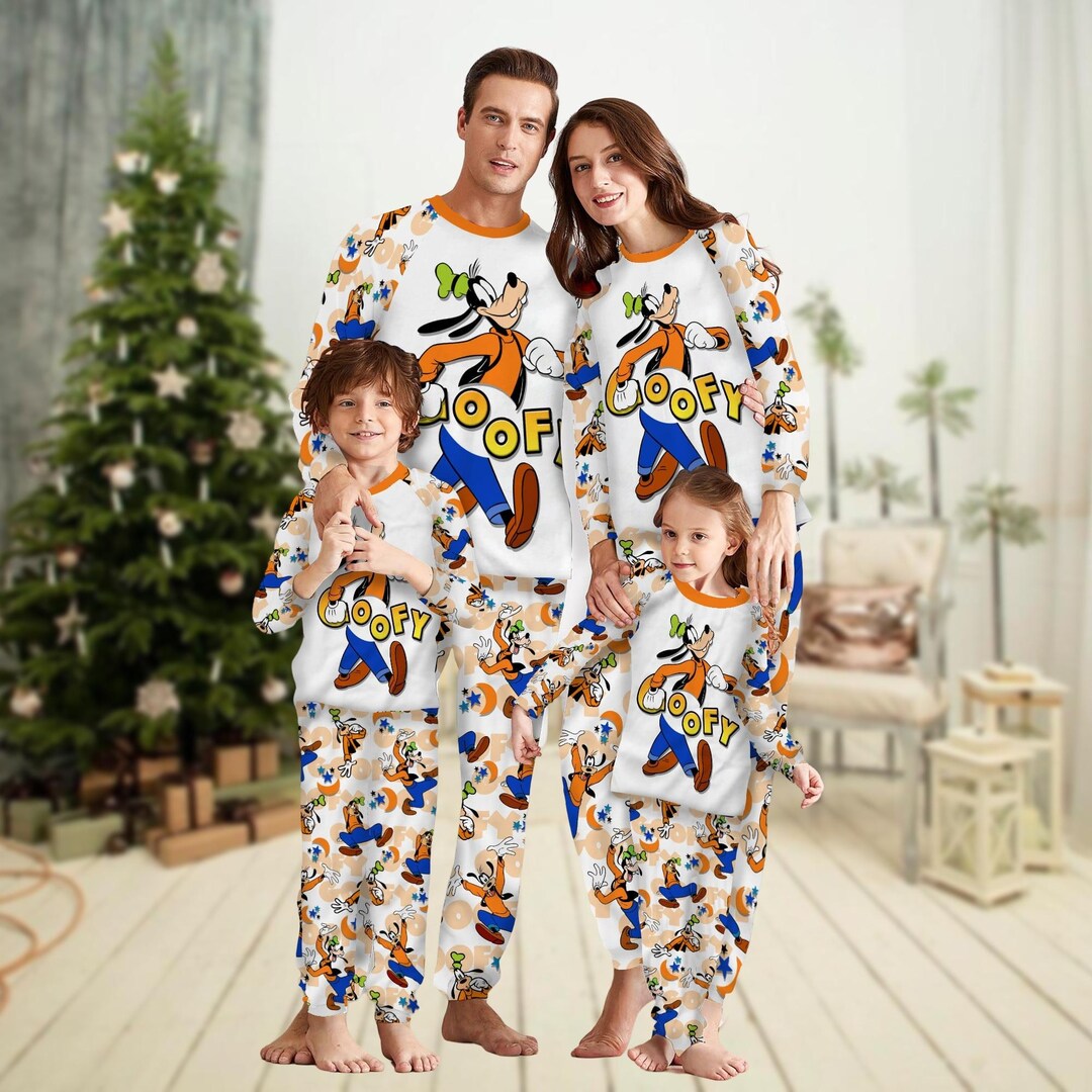 Disney Goofy Family Pajamas Set, Goofy Dog Matching Pajamas, Pajamas ...