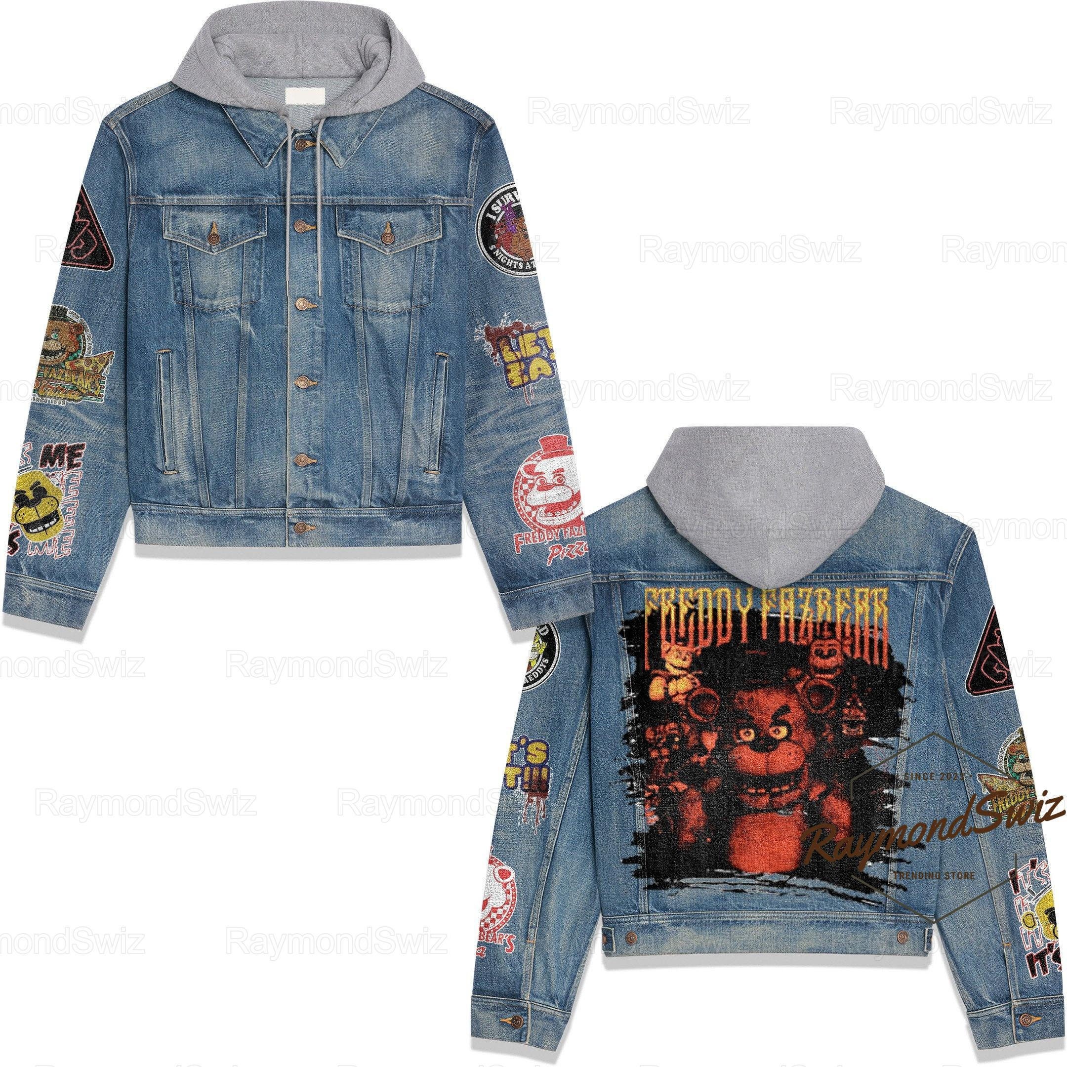 Five Nights At Freddy's Youth Denim Jacket, Freddy Fazbear Jean Jacket ...