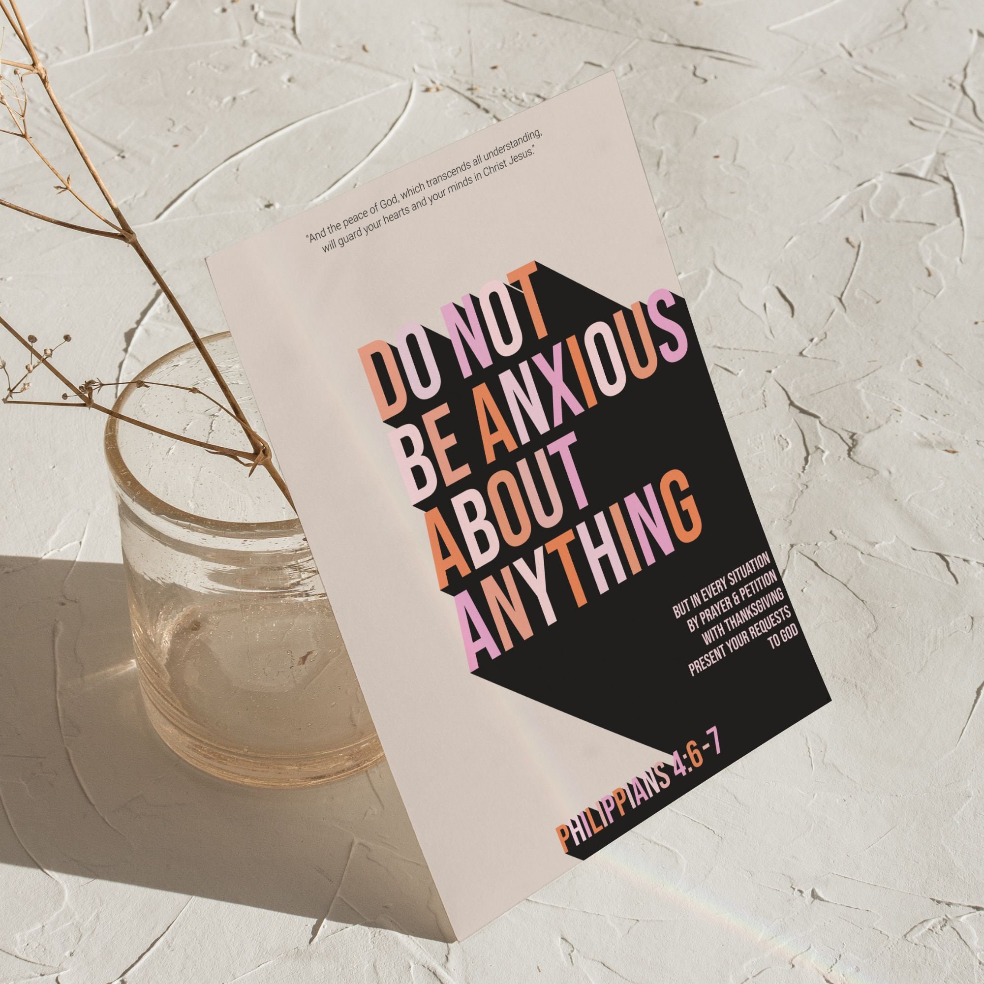 Philippians 4, Popular Bible Verse, Modern Bible Verse Poster, Modern ...