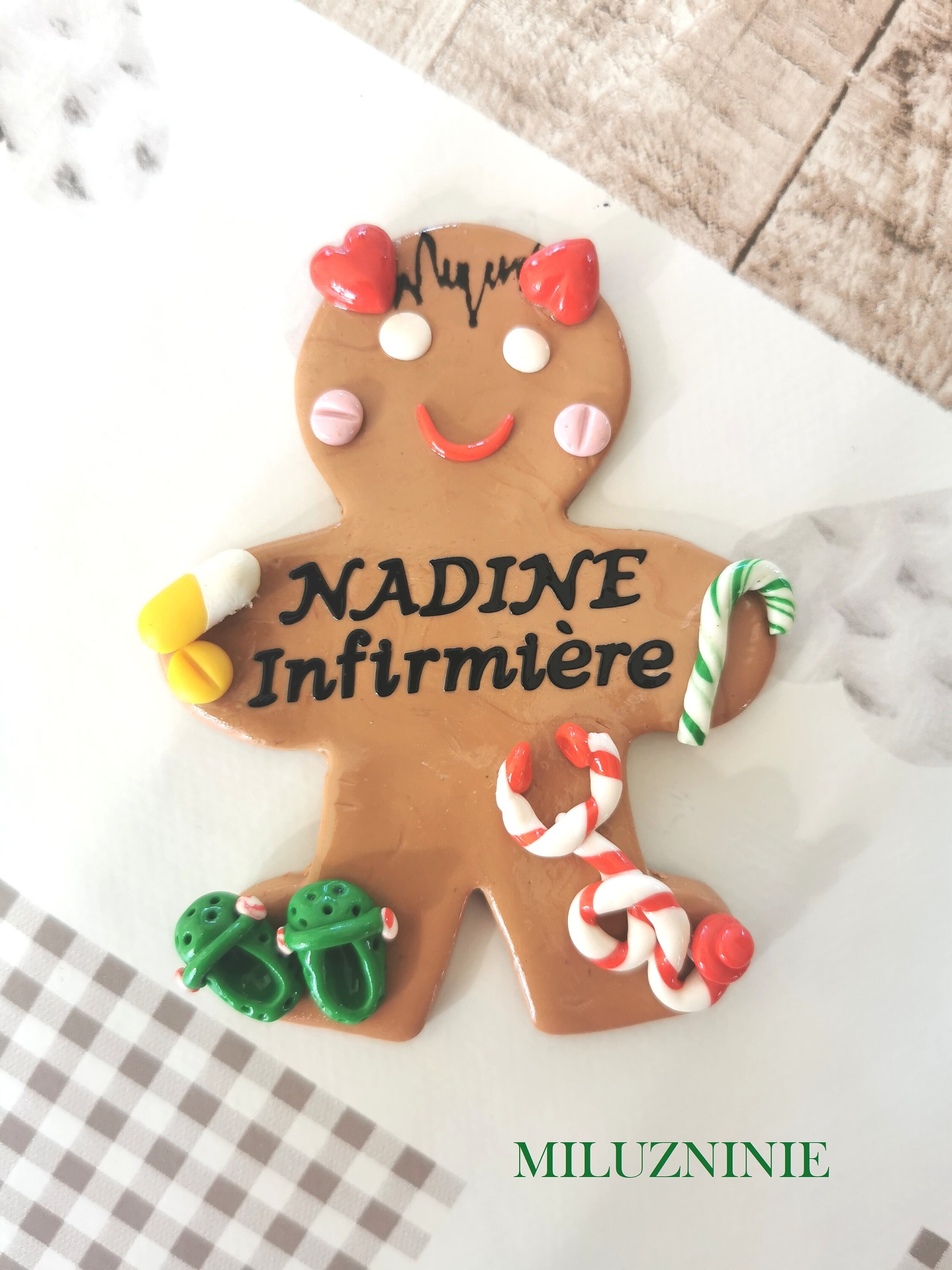 Customizable Gingerbread Badge Nurse Doctor Dentist... on - Etsy