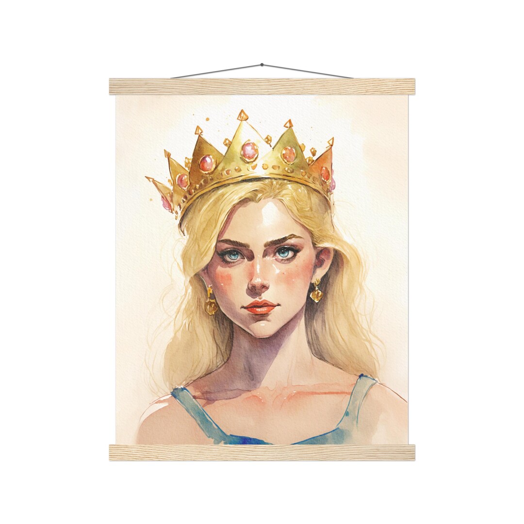 Princess Peach Portrait Matte Paper Poster With Magnetic Hanger ...