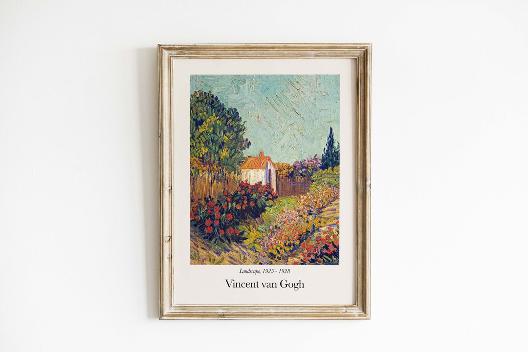Van Gogh Garden Landscape Painting | Colorful Oil on Canvas Painting ...