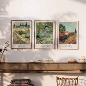 Van Gogh Garden Landscape Painting | Colorful Oil on Canvas Painting ...