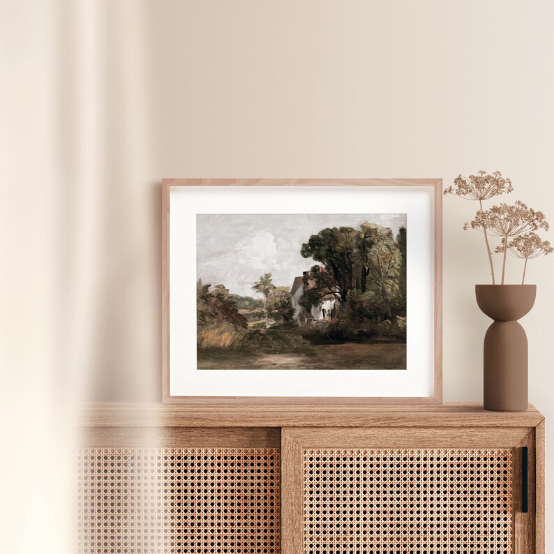 John Constable Willy Lott's House Vintage England Country Cottage Oil ...