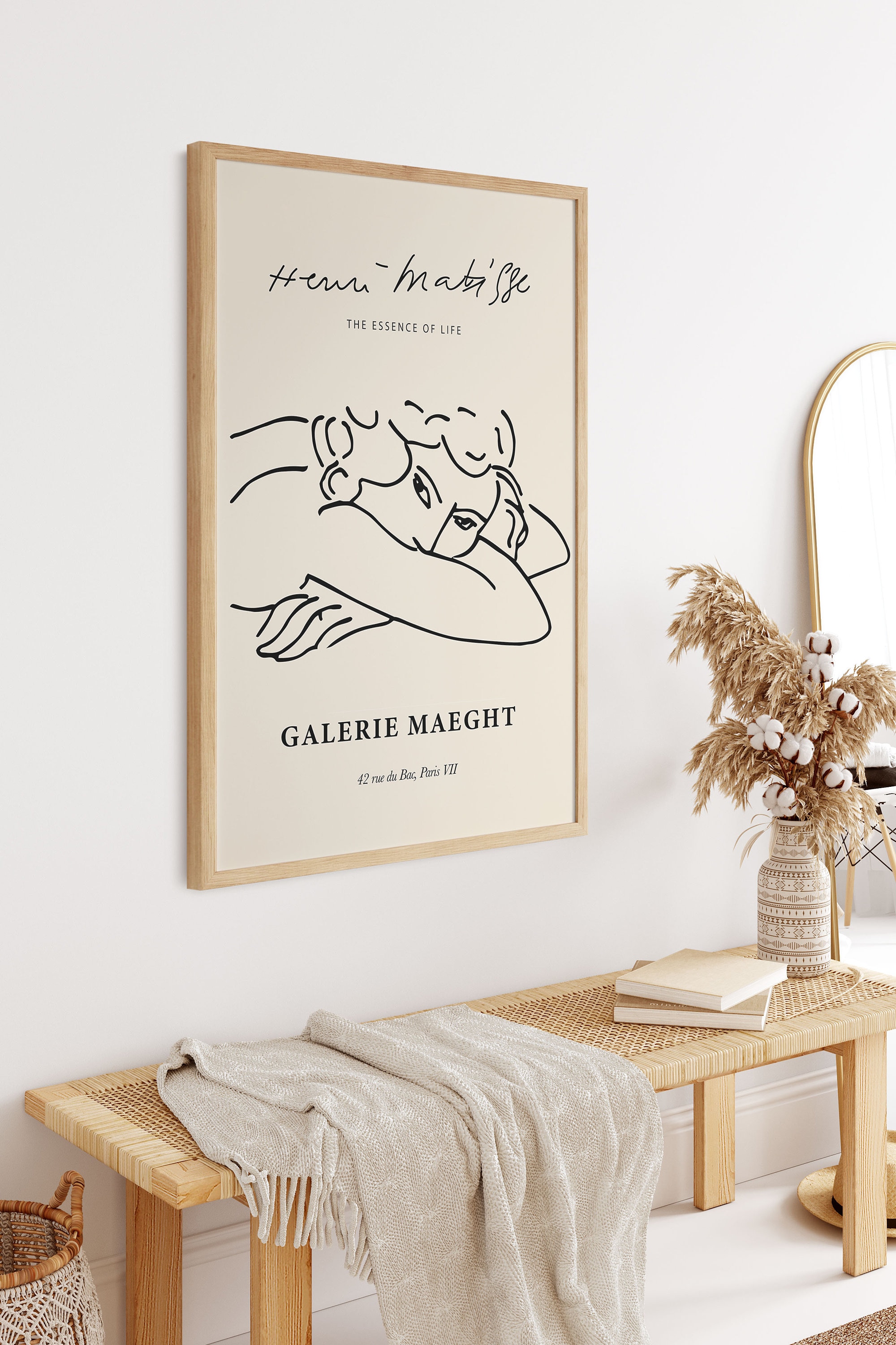Henri Matisse Woman Line Art Printable | Galerie Maeght, the Essence of ...
