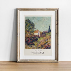 Van Gogh Garden Landscape Painting | Colorful Oil on Canvas Painting ...