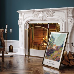 Van Gogh Garden Landscape Painting | Colorful Oil on Canvas Painting ...