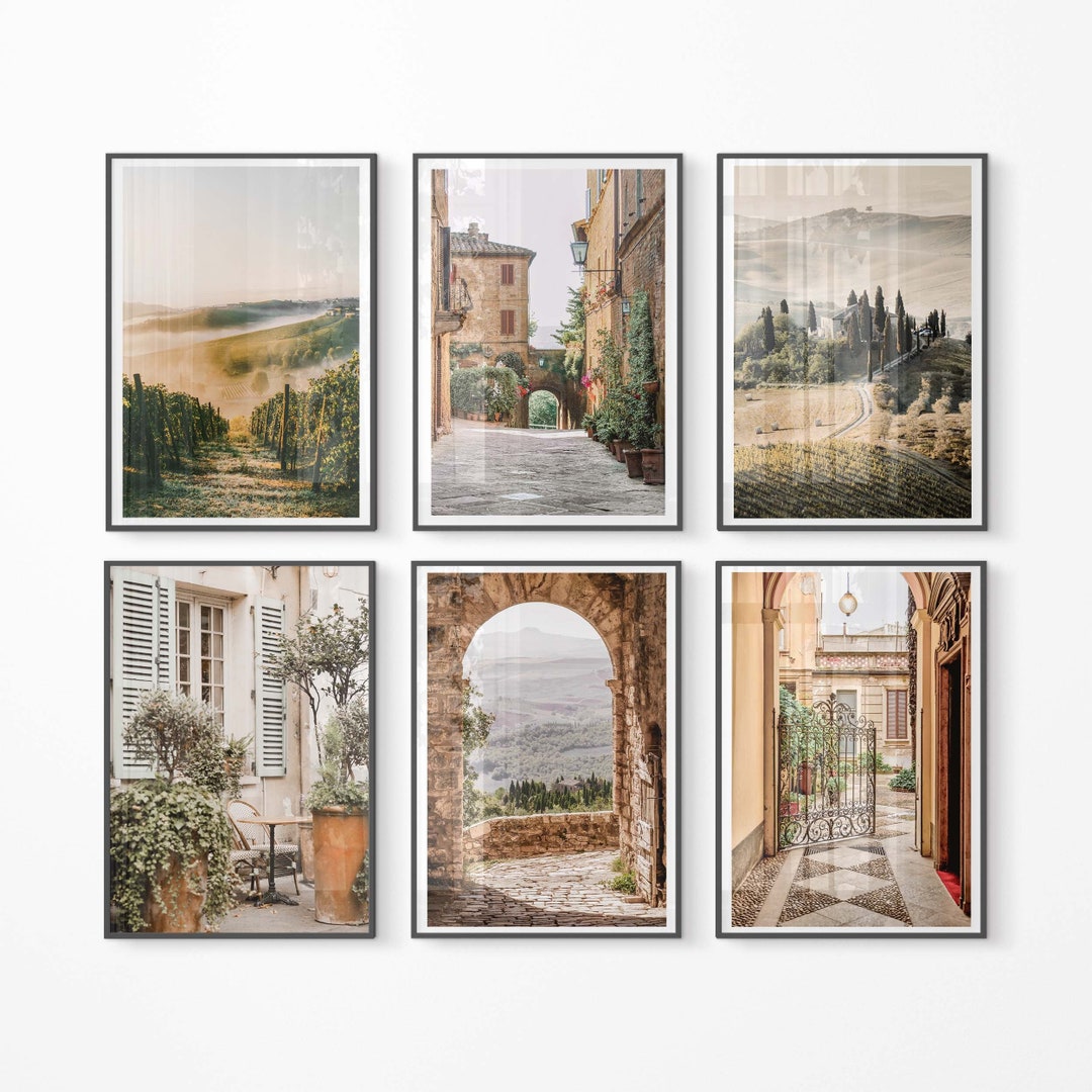 Tuscany Hill Print: Italian Countryside Old Village - Etsy