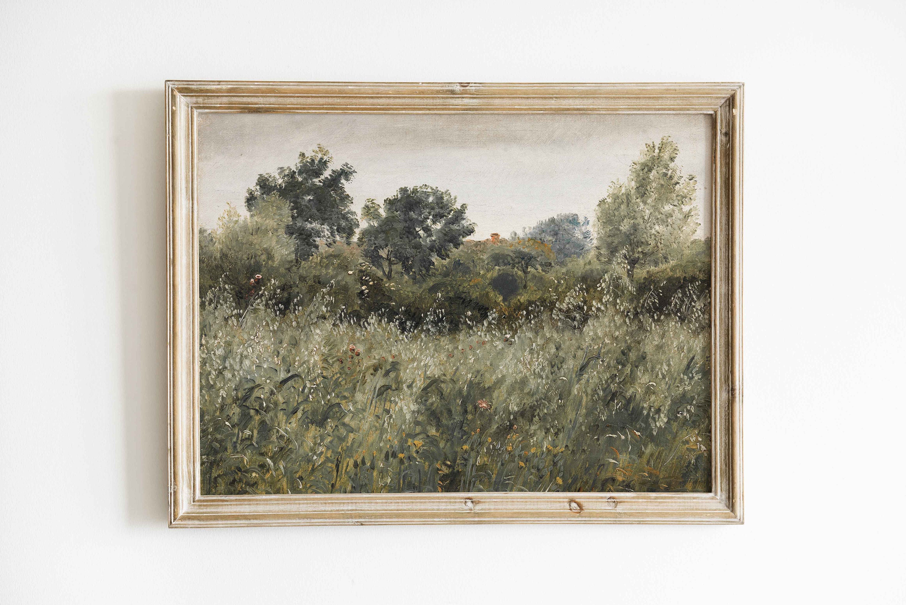 Field of Oats Landscape Painting | Oil on Canvas Painting | Digital ...