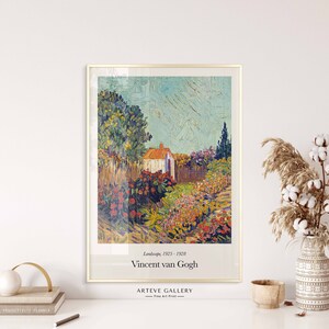 Van Gogh Garden Landscape Painting | Colorful Oil on Canvas Painting ...