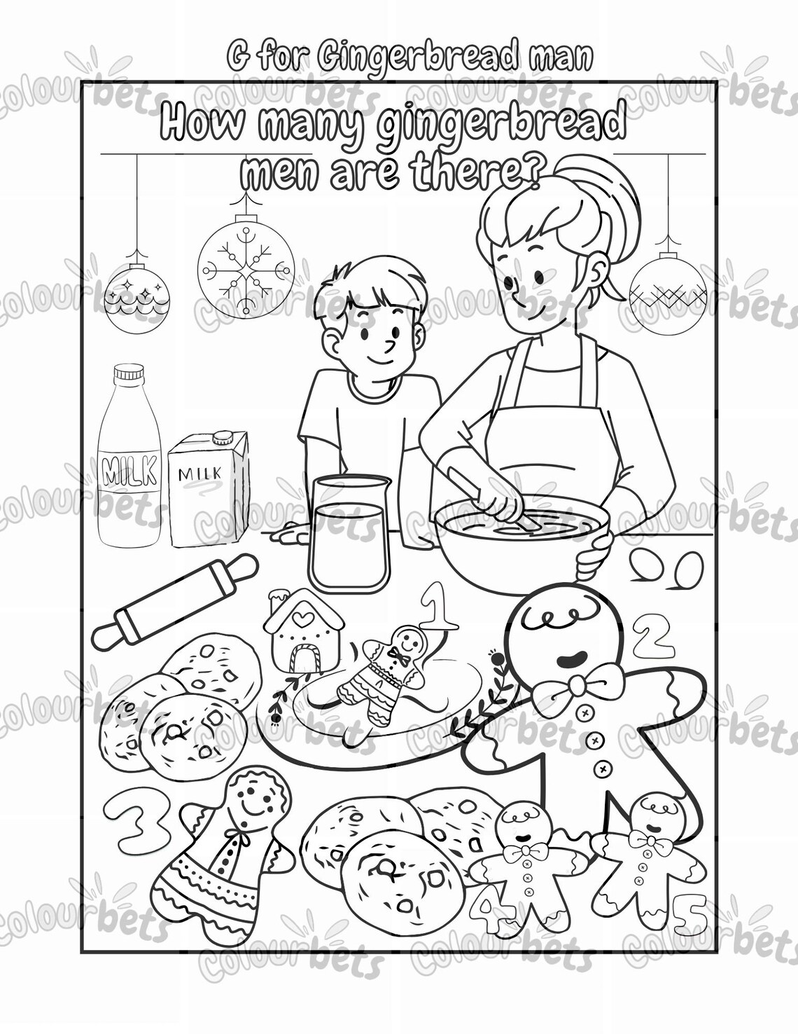 Festive Christmas Alphabet Coloring Activity Sheets for Early Education ...
