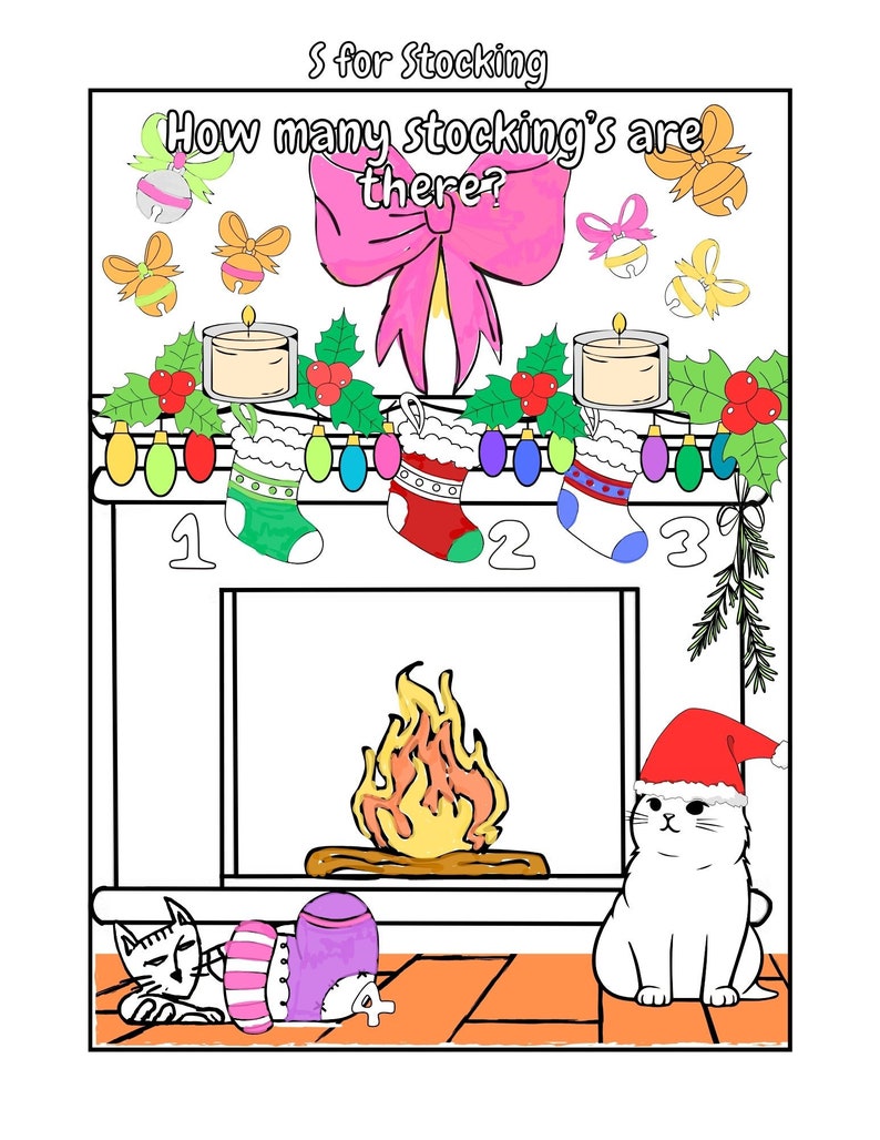 Festive Christmas Alphabet Coloring Activity Sheets for Early Education ...