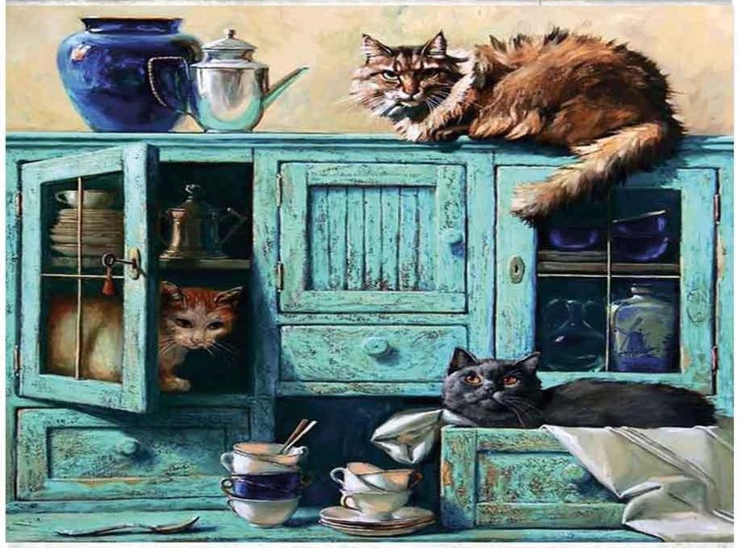 Cats Decoupage Paper for Crafts & Scrapbooking, Nature Insect Pattern ...