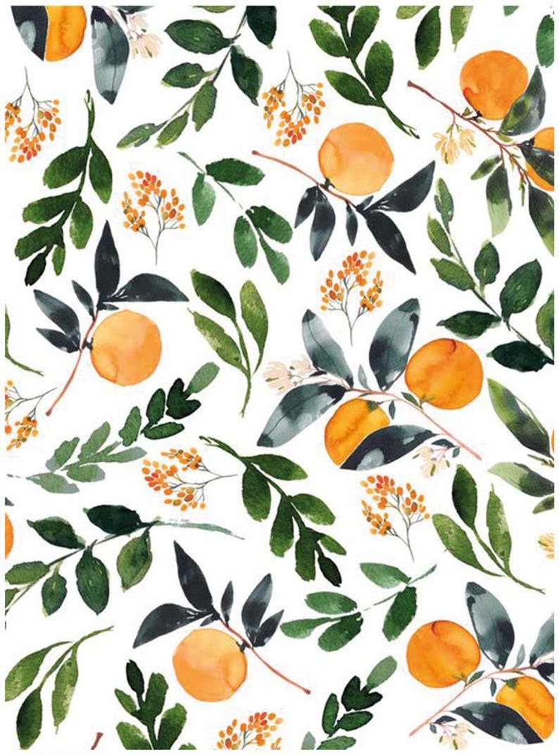 Lemon Patterned Rice Decoupage Paper, Vintage Citrus Craft Paper for ...