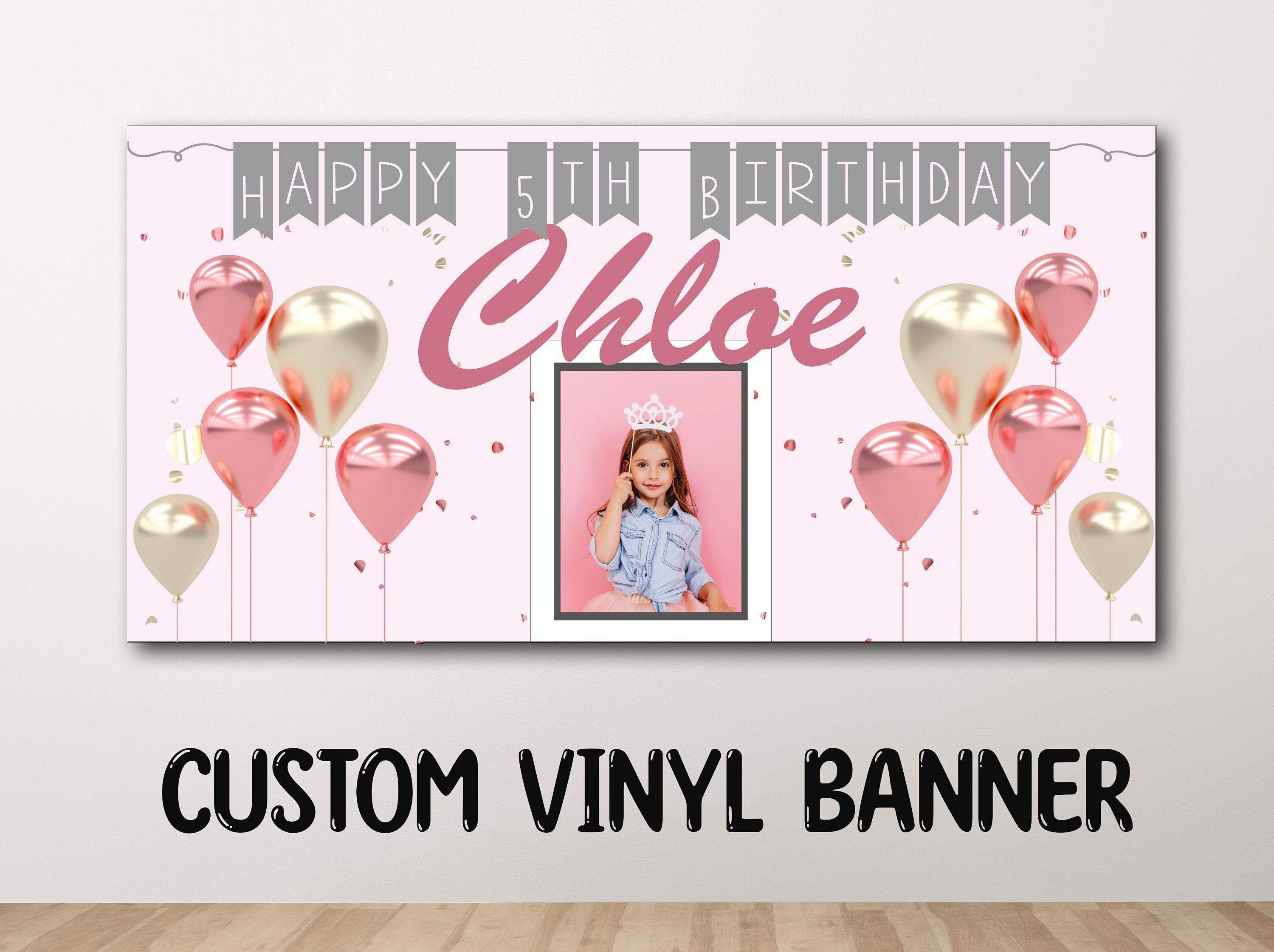 Personalized Birthday Banner, Happy Birthday Banner Personalized ...