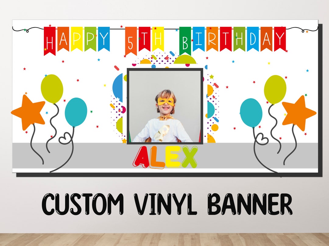 Happy Birthday Banner Personalized, Birthday Banner Personalized ...