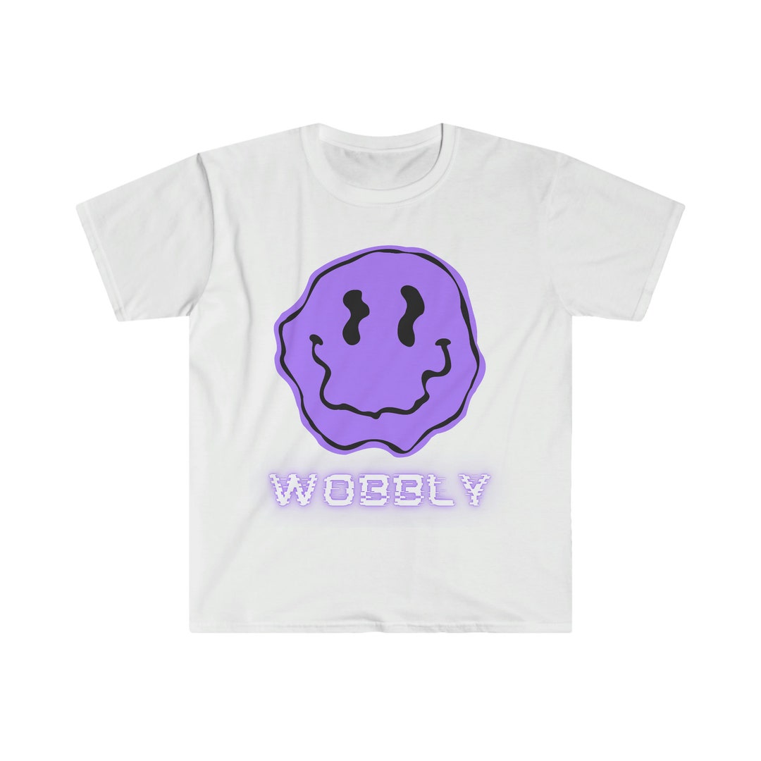 90's Smiley Face, Rave, Wobbly, Distorted, Wasted, Humor, Funny, Women ...