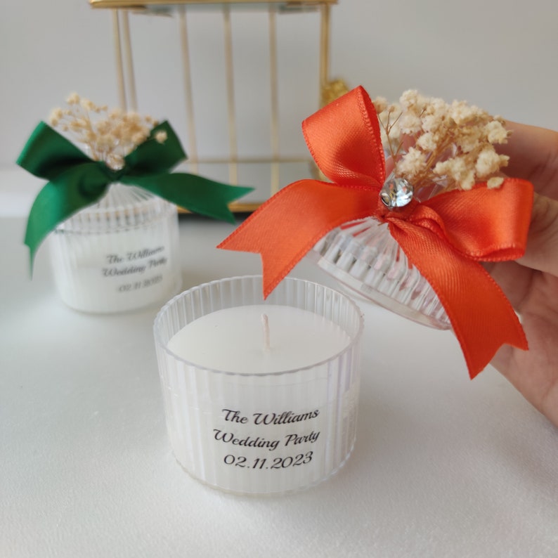 Wedding Candle Favors for Guest Engagement Candle Favors - Etsy