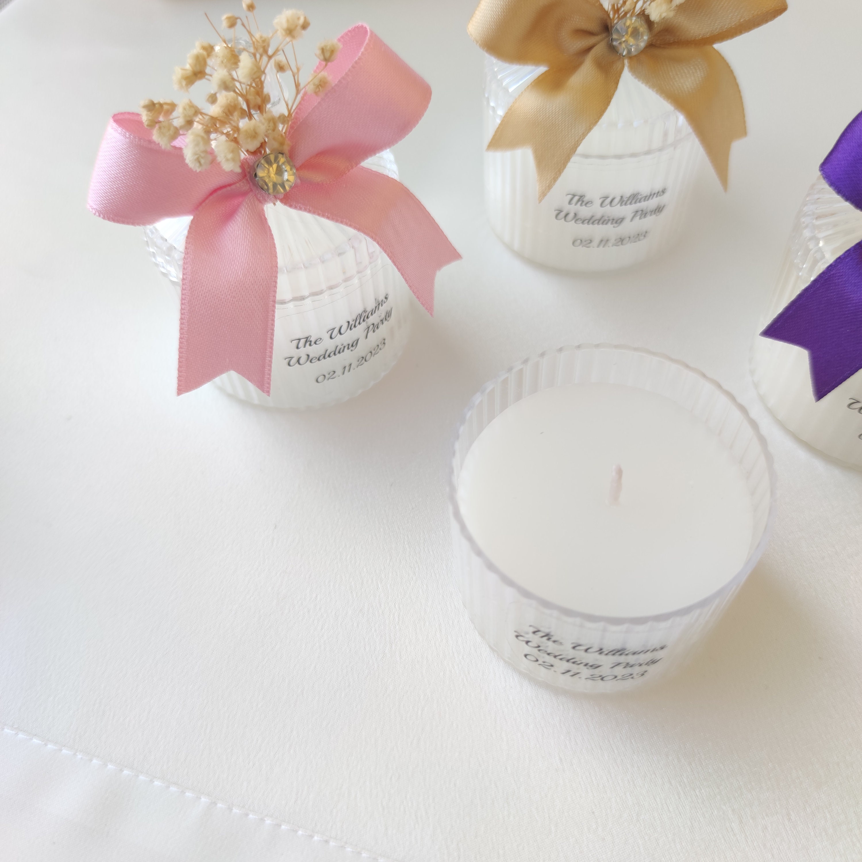 Wedding Candle Favors for Guest Engagement Candle Favors - Etsy