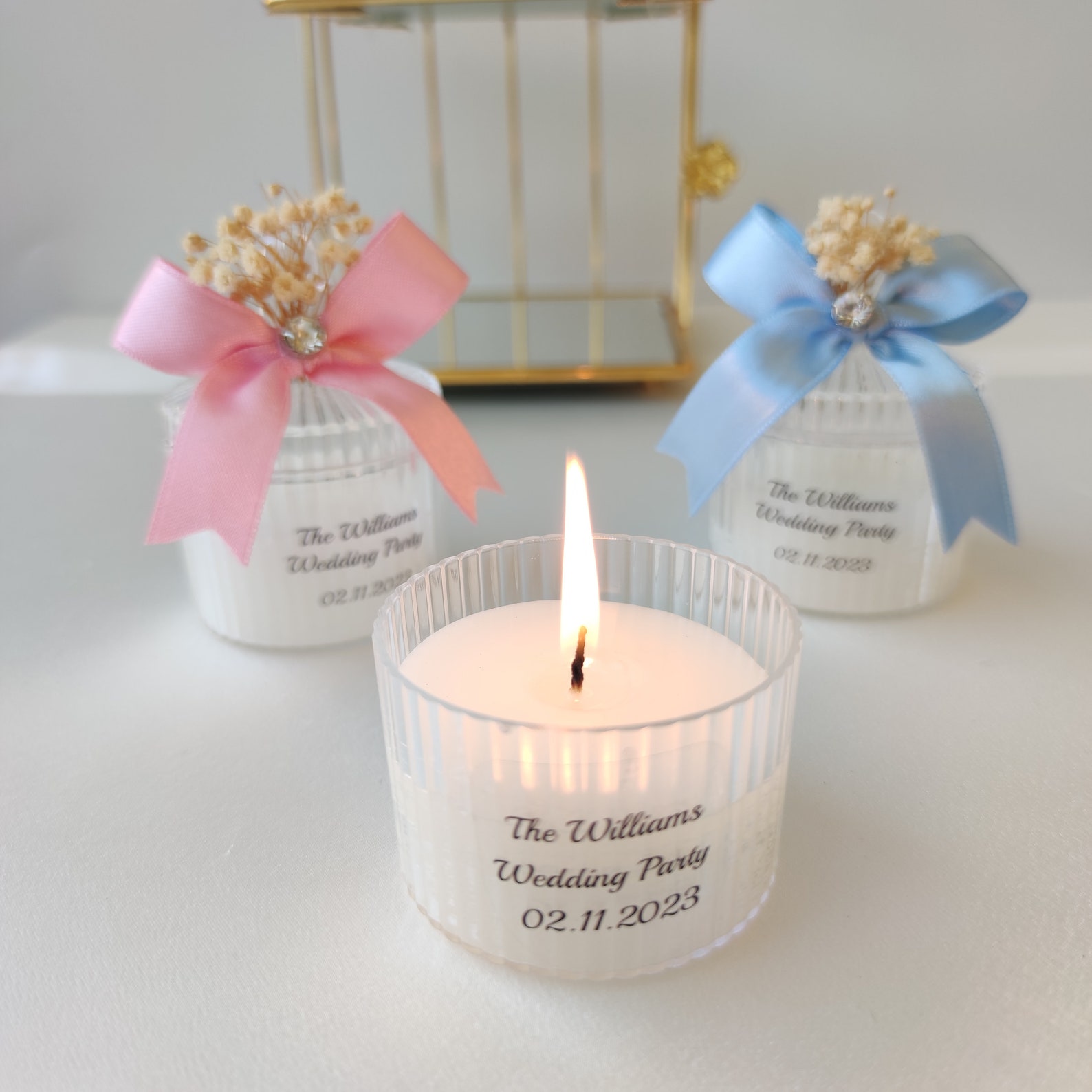 Wedding Candle Favors for Guest Engagement Candle Favors - Etsy