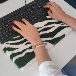 Keyboard Rug Soft Touch White Green - Etsy